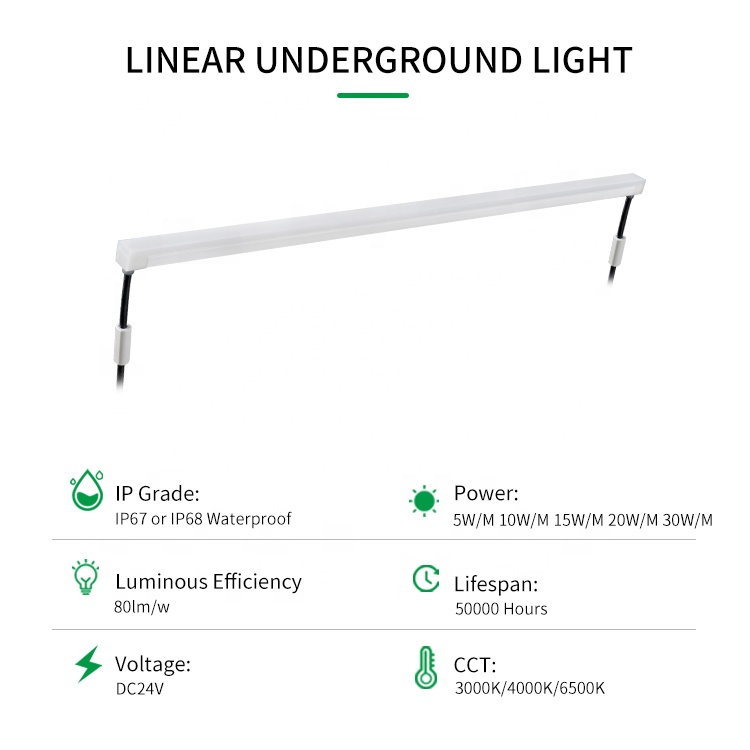 Lacelesty Linear Underground Light Garden Landscape Pathway